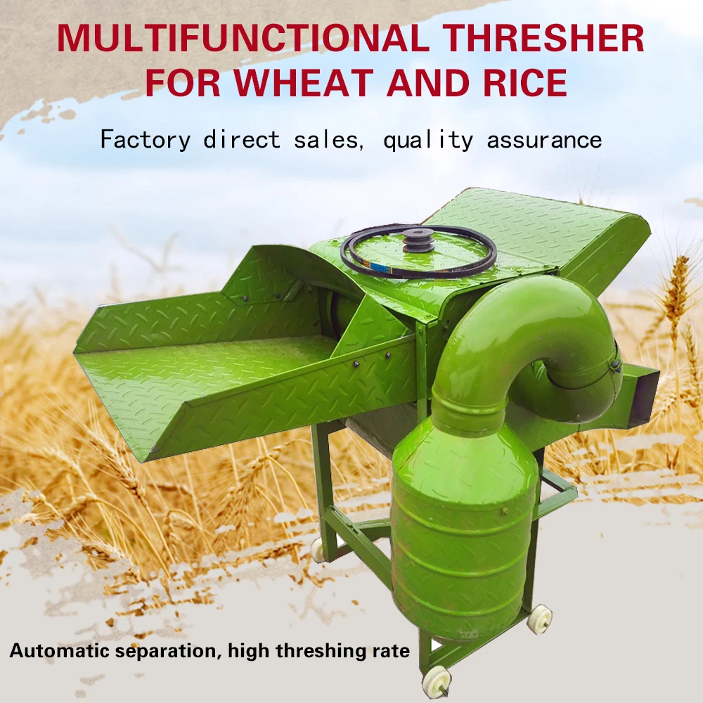 Mini Paddy Rice Thresher Machine Sorghum Threshing Shelling Machine ...