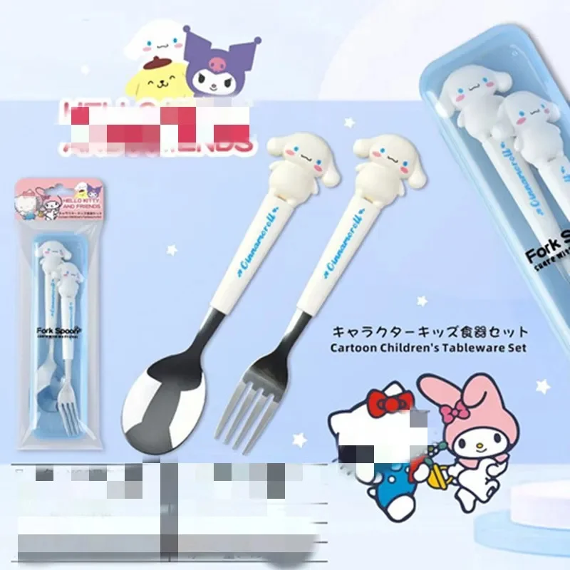 Hot Sell Kids Kawaii Cartoon Spoon And Fork 304 Stainless Steel ...