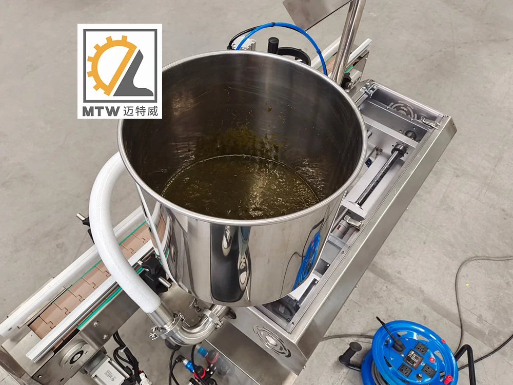 MTW Automatic Simple Servo One Head Juice Jar Liquid Filling Machine ...