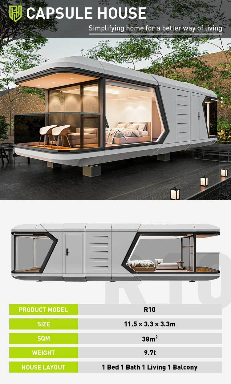 Modern Luxury Space Capsule Home Prefab House Eco-friendly