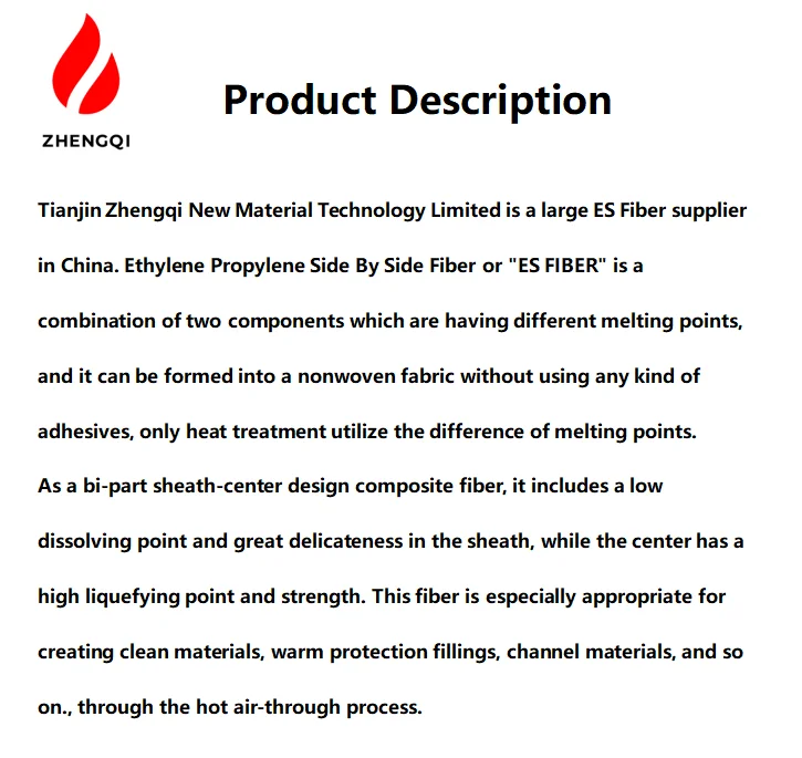 High Quality Sinopec ES Fiber 0.8~6D X 38~52mm for Diapers, Hot air ...