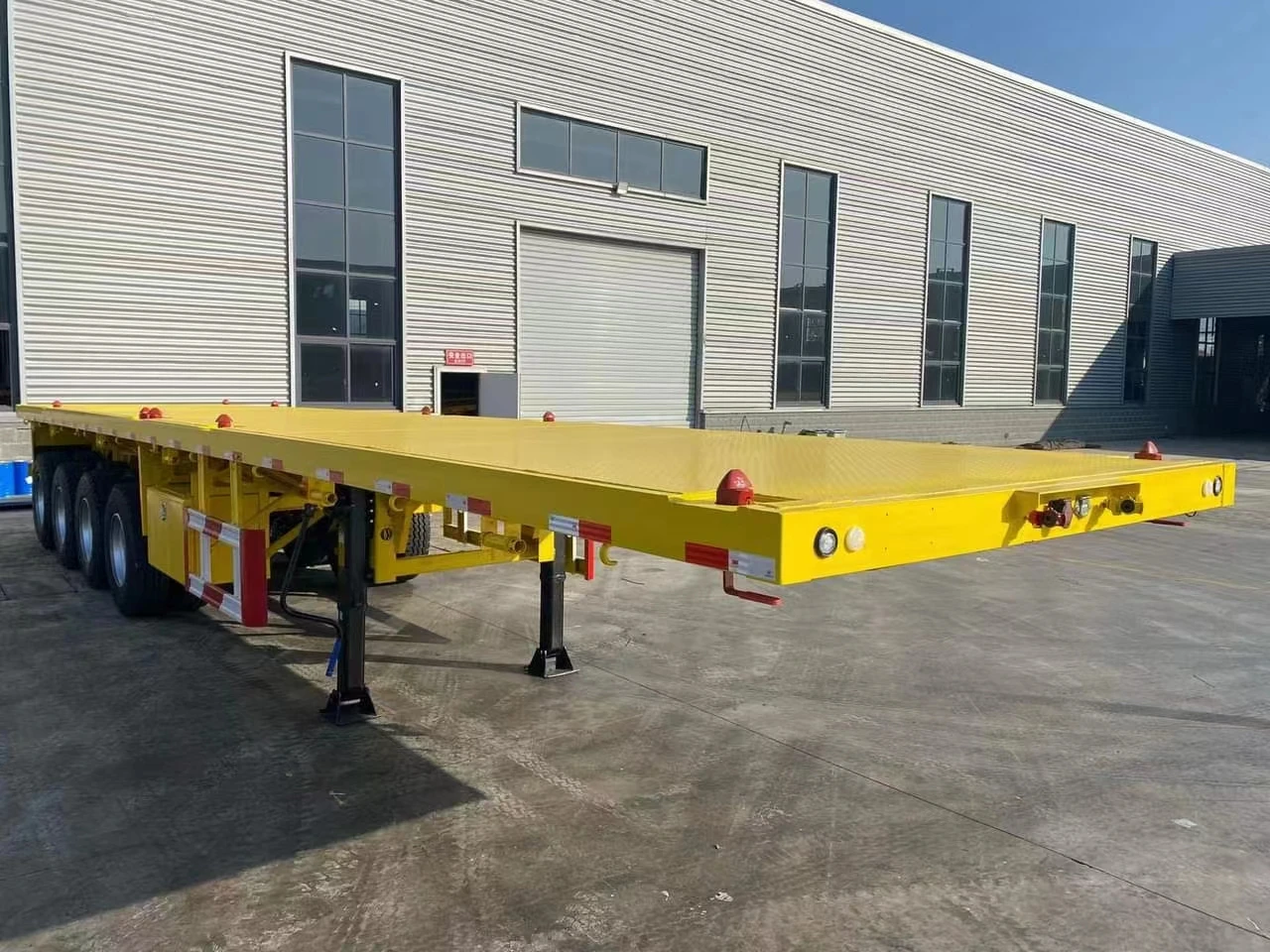 3 Axle 50 Tons 20ft 40ft 48ft 50ft 53 Foot Gooseneck Container Flatbed ...