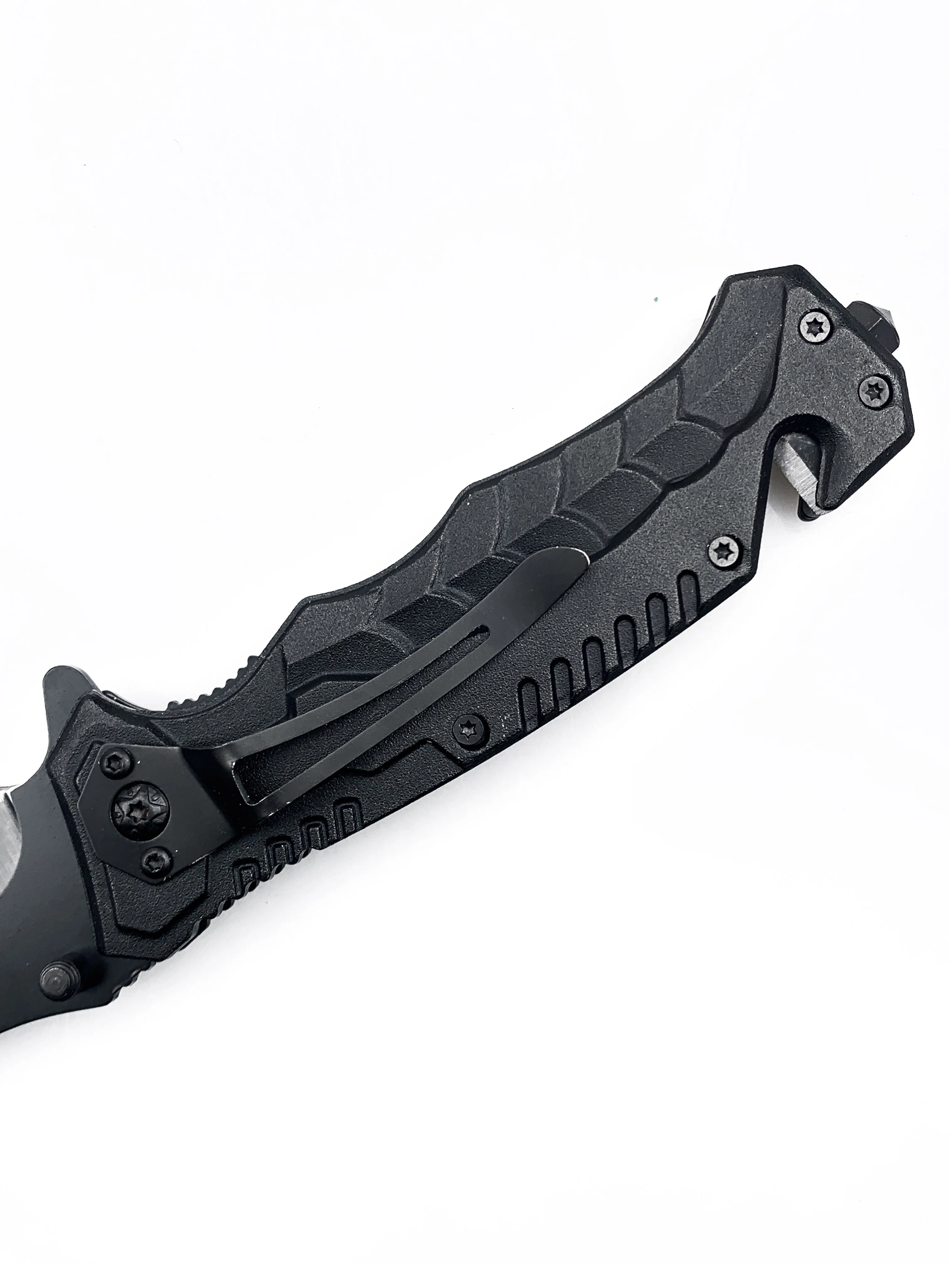 Black Coated Blade Mini Portable Folding Knife Lanyard Cutter Glass ...