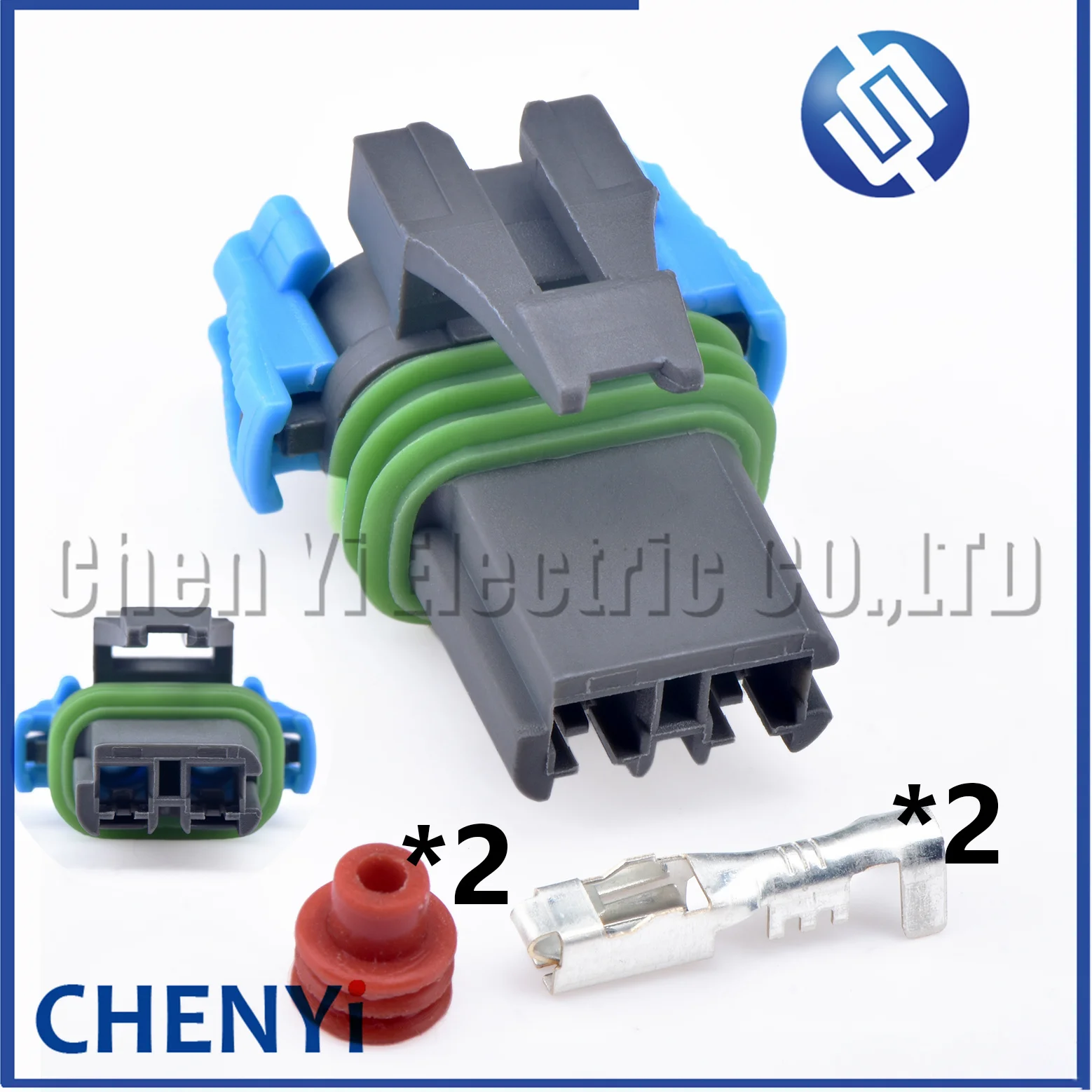 2 Pin Auto Waterproof Connector Air Conditioning Compressor Cold Air ...