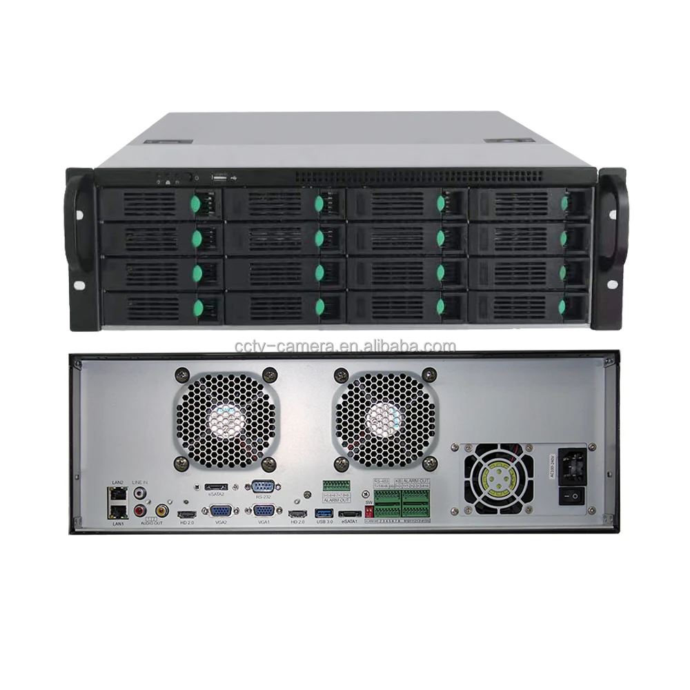 Server Project Nvr Large Storage 16 Sata Hdd 64 Ch 4k Nvr 64 Channel ...