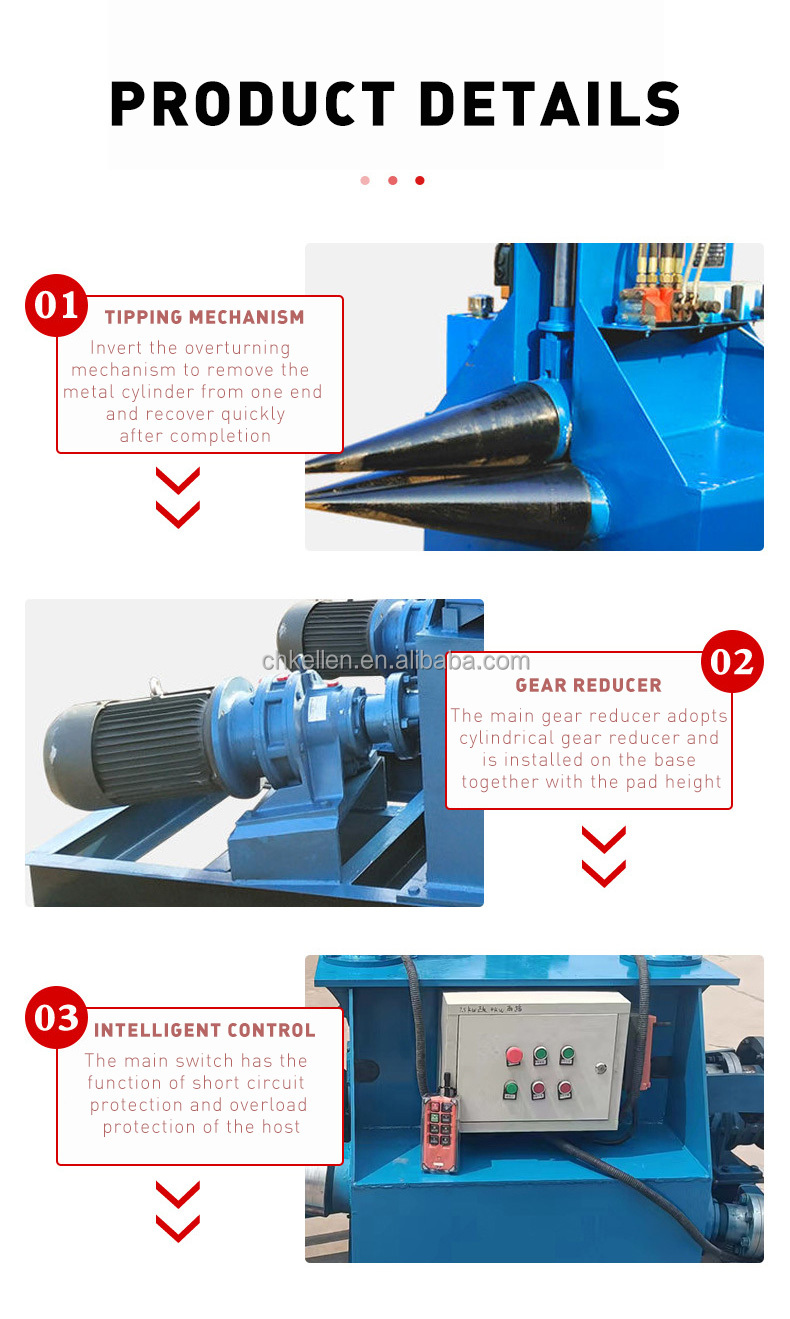 Hydraulic Automatic Three Roller Cone Rolling Machines