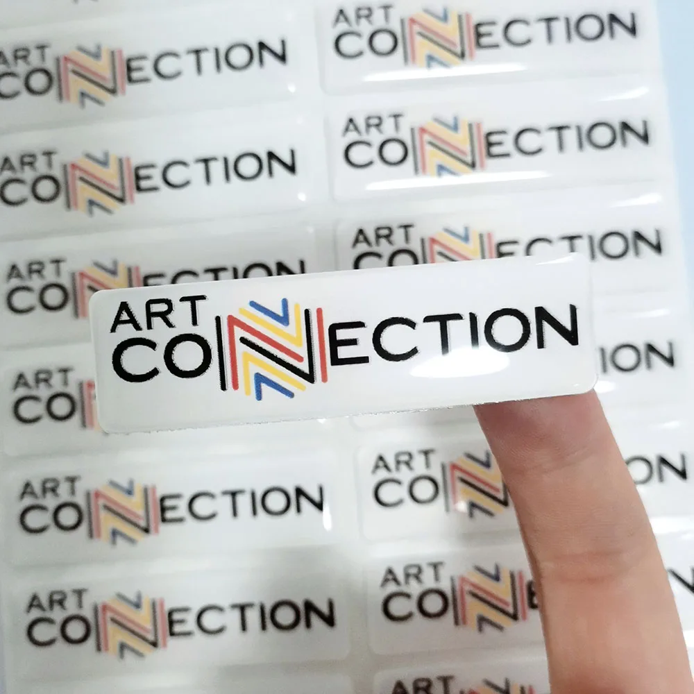 Custom Plastic Label Custom 3d Dome Epoxy Sticker Machine Gel Clear ...