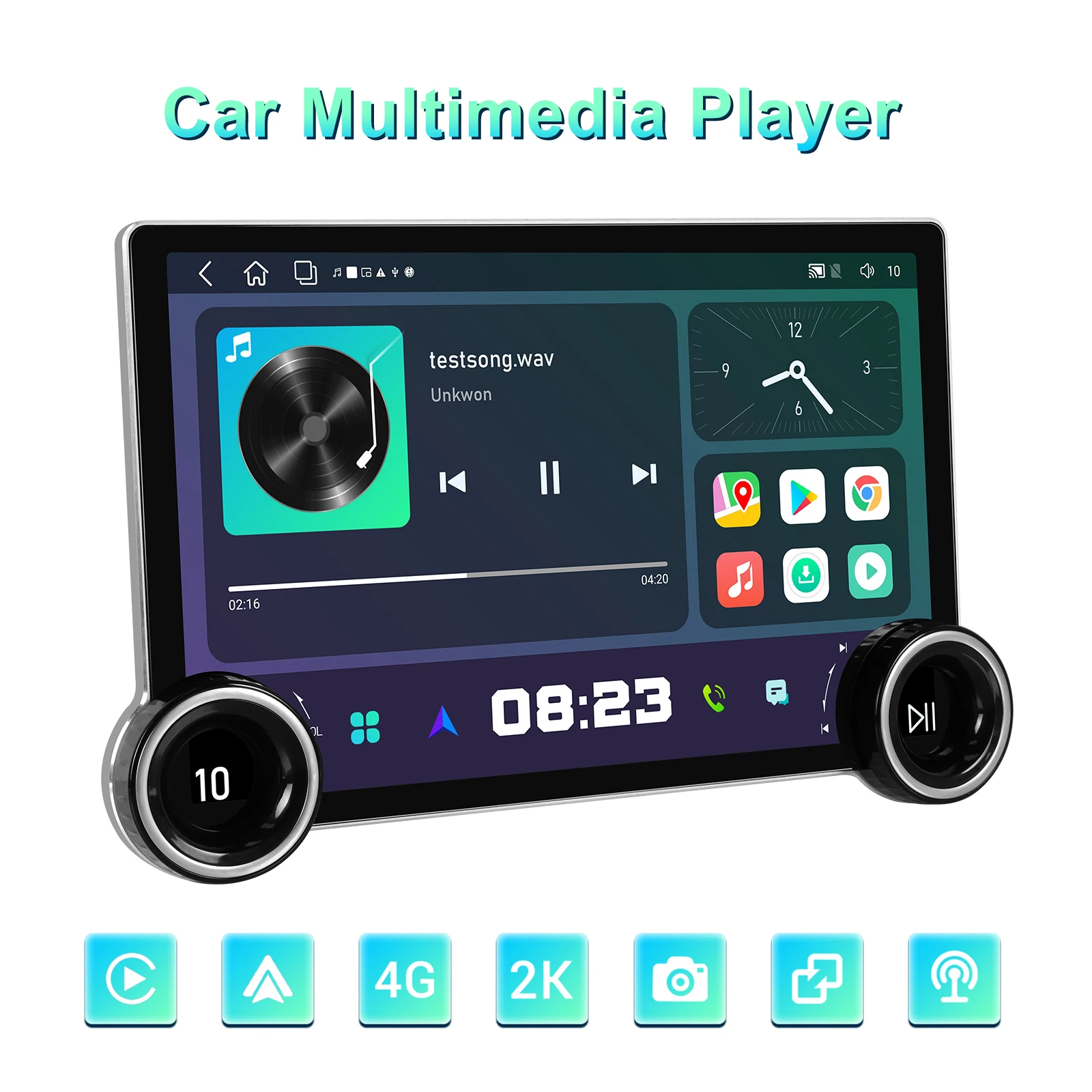 Podofo 11.5" Android Car Radio - 6+128G/4+64G - QLED 10 Core