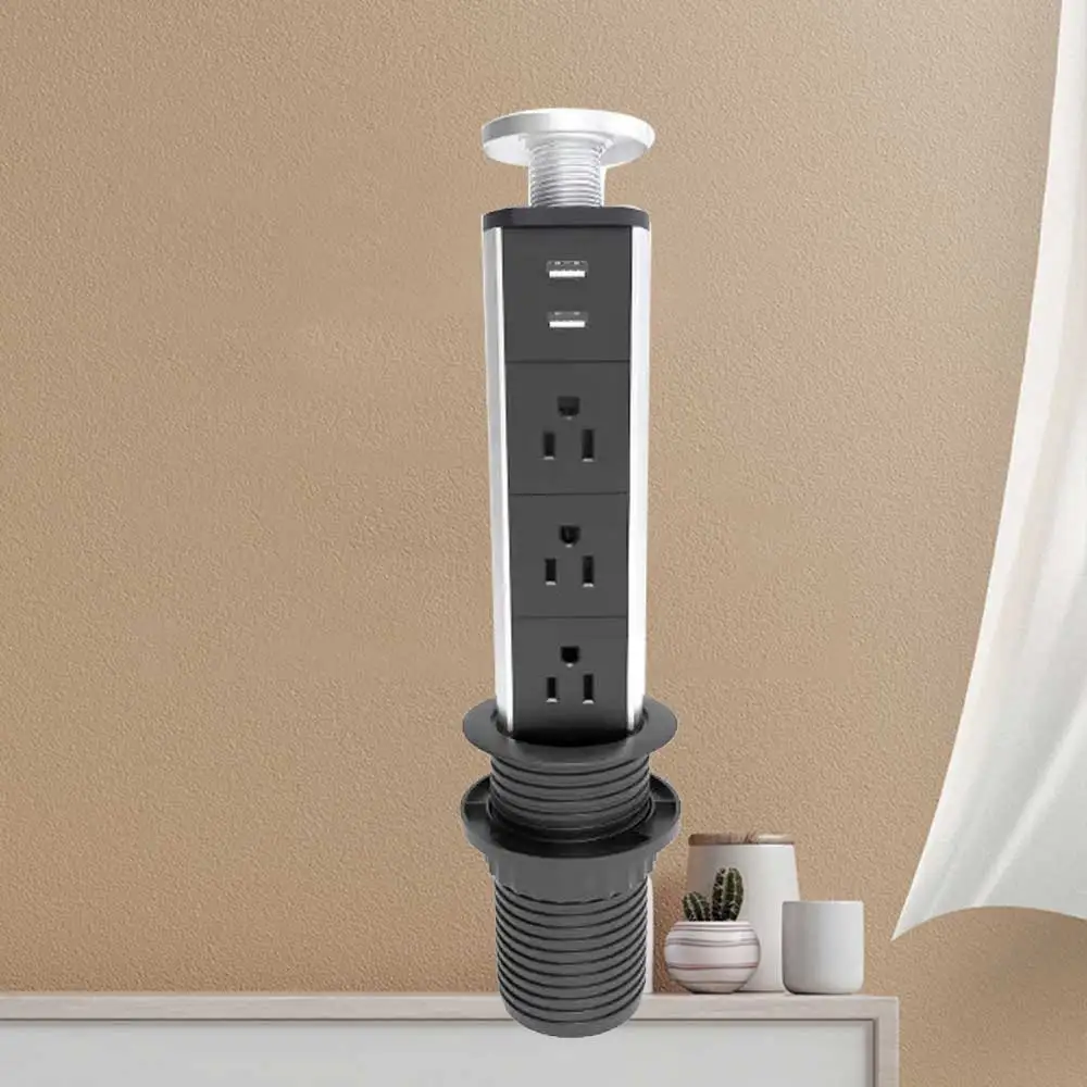 Oswell New Manual Power Tabletop -up Socket Hidden Embedded Extension ...