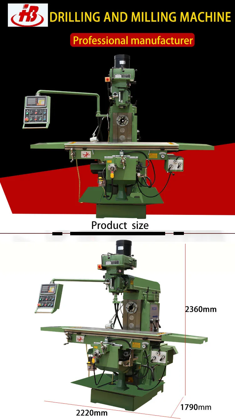 Universal Radial Milling Machine X6336 Turret Milling Machine Vertical ...