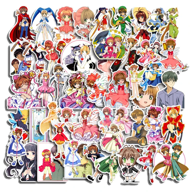 50Pcs Cardcaptor Sakura Anime Graffiti Stickers For Girl Laptop ...