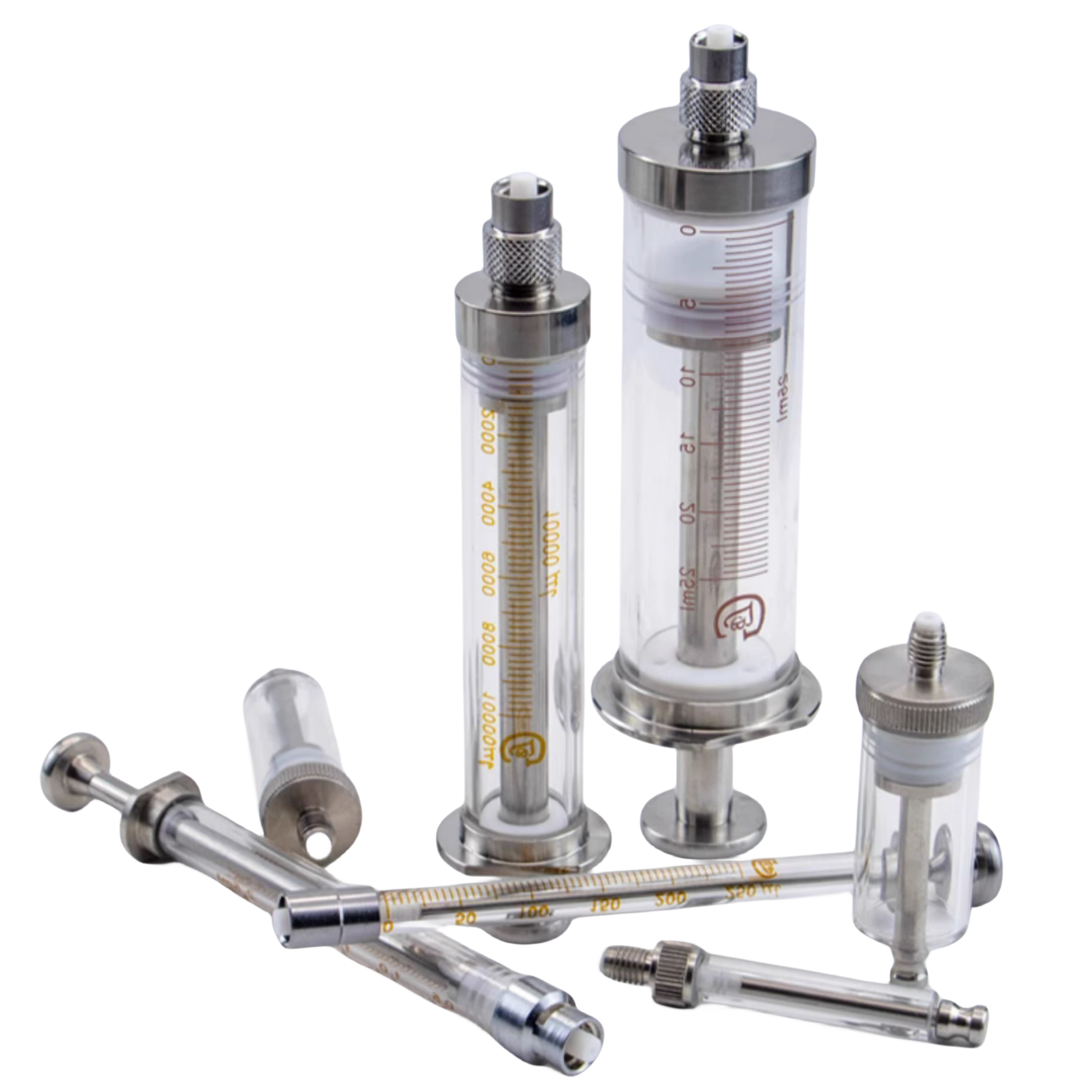 100ul, 250ul, 500ul, 1000ul, 2.5ml, 5ml, 10ml, 25ml, 50ml, 100ml, 200ml ...