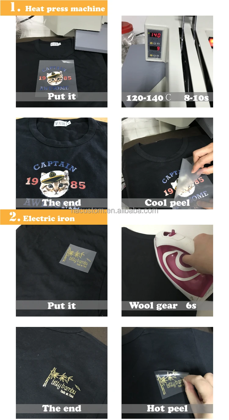 Custom Logo Screen Print Transfers Tshirt Dtf Vinyl Stickers Label For ...