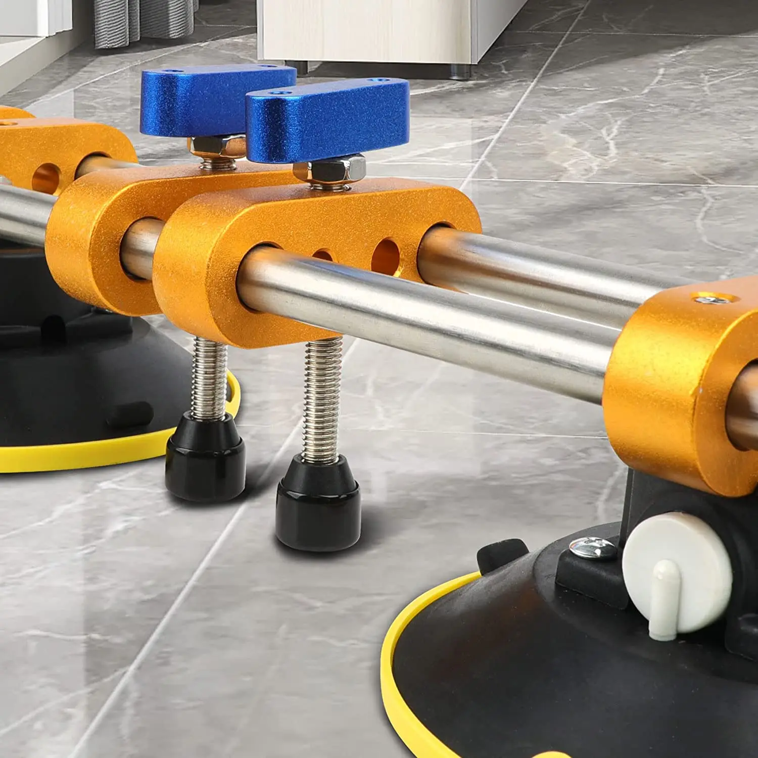 6 Inch Manual Vacuum Leveling Rubber Cups Seam Setter Stone Slab 2 Pcs ...