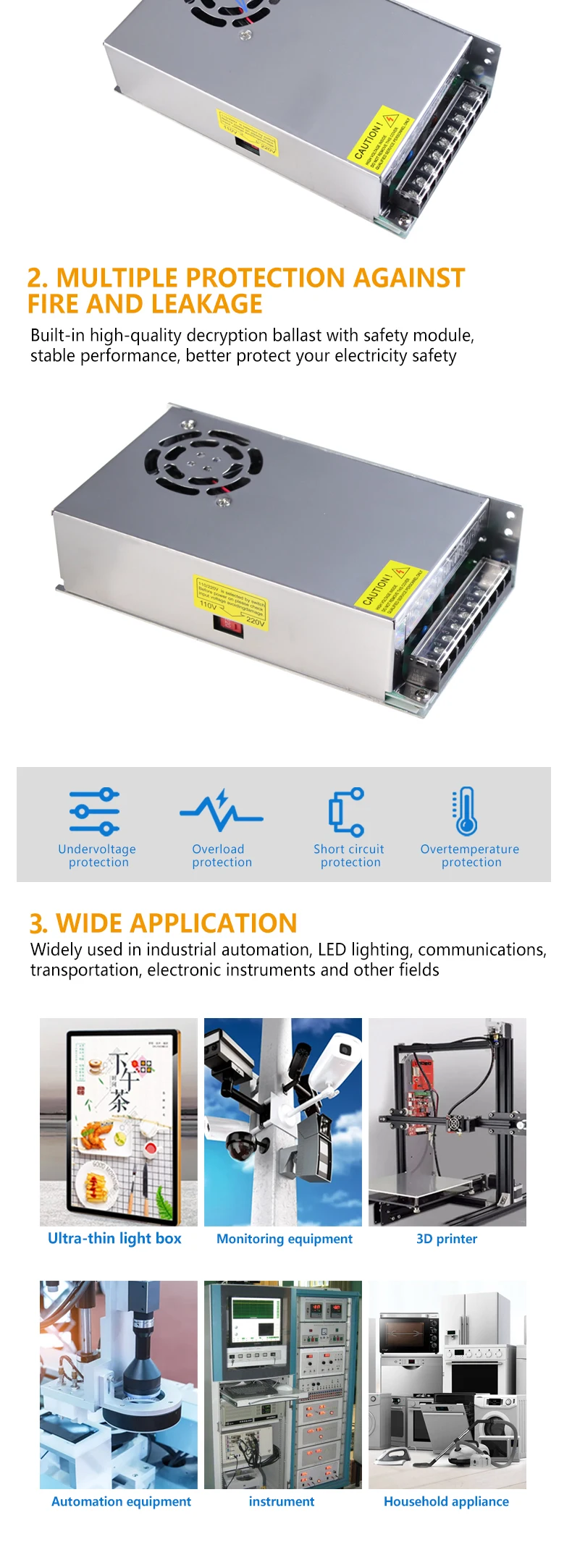 3 Phase Power Supply 24Vdc Source Magnetron Sputtering 5V 12V 24V Dc ...