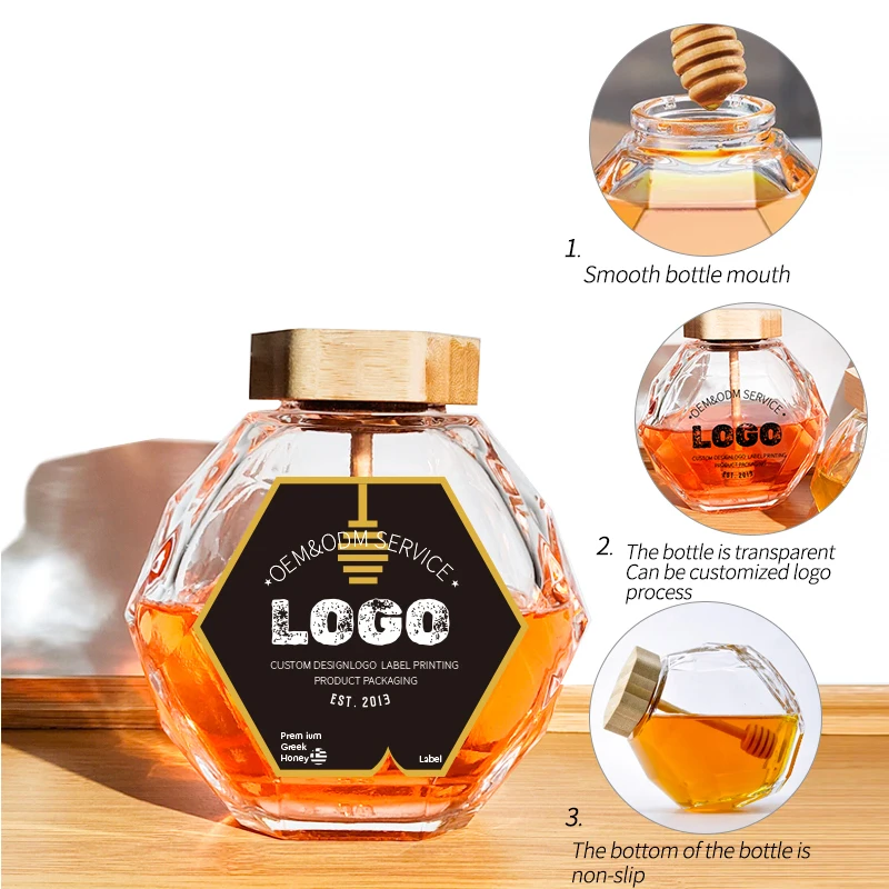 Exquisite Honey Jars - Durable, Airtight, and Versatile