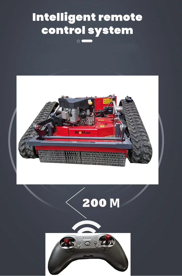 Remote Control Lawn Mower Flail Mower Gasoline Robot Mower - Buy Robot ...