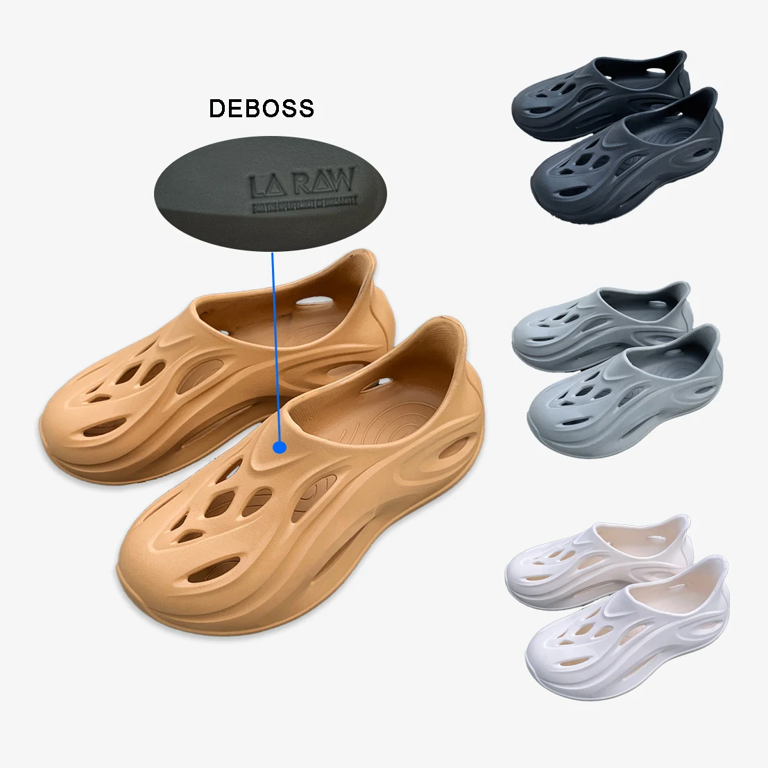 Custom Graffiti Eva Foam Runner Slides Barefoot Quick Dry Sport Sneaker ...