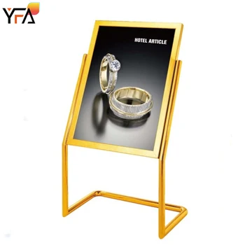 Titanium Gold Hotel Lobby Signage And Display Stand Lobby Welcome Board ...
