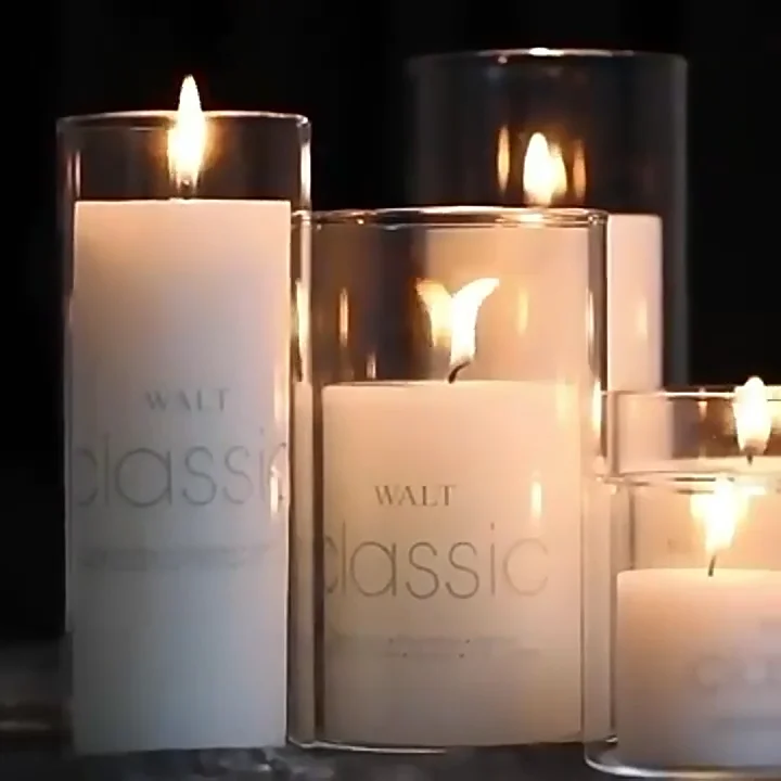 Luxury High Borosilicate Clear Empty Transparent Glossy Candle Jar ...