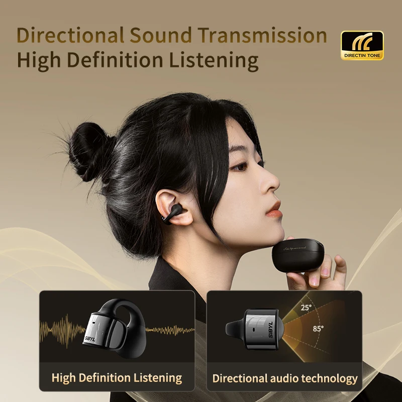 Sibyl B3 Bone Conduction TWS Earbuds - Wireless Stereo Sound ...