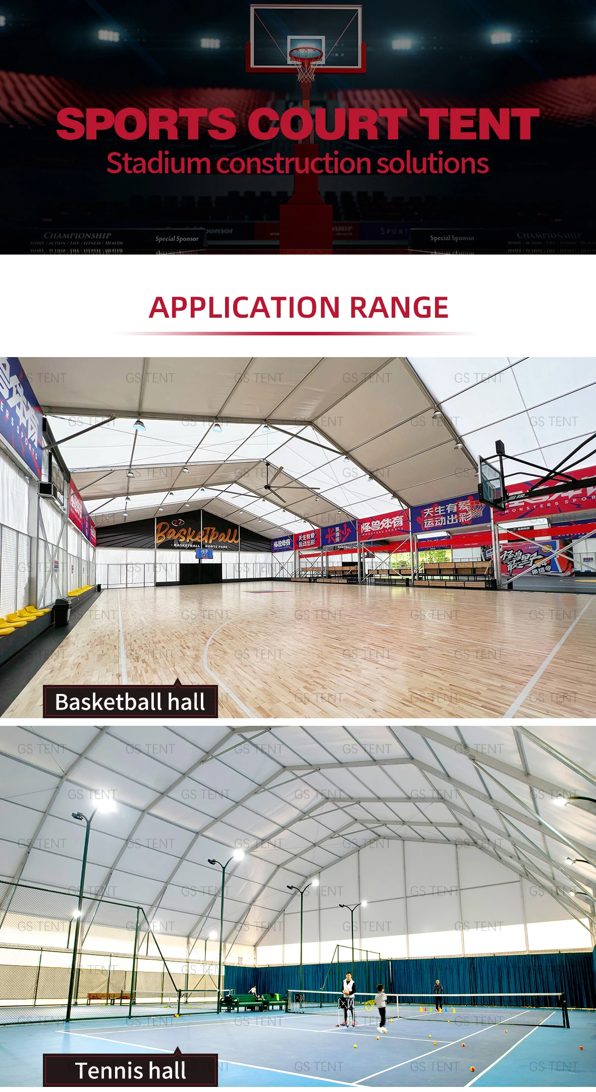 Outdoor Temporary Multi Sports Hall Tent for Volleyball/Football ...