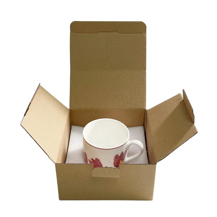 Custom Corrugated Boxes For Candle Or Cup Holder Packaging Smash Proof ...