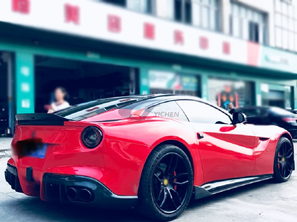 Dmc-style Carbon Fiber Body Kit For Ferrari F12 Front Bumper Lip Side ...