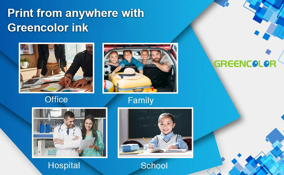 Greencolor High Concentration Ink for HP FI-1000 Printers