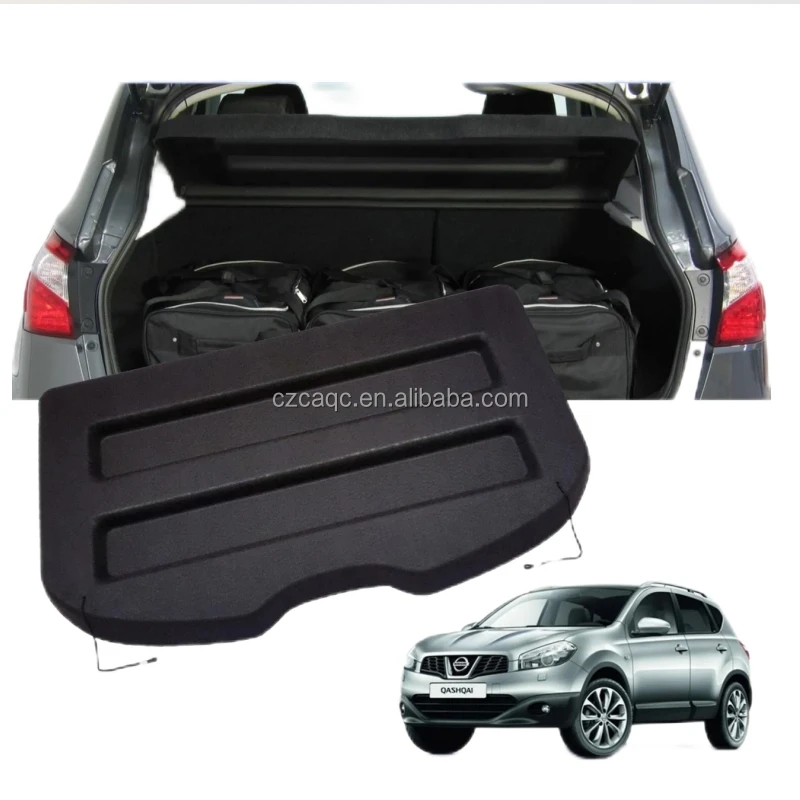 Nissan Qashqai J10 2007-2015 Black Parcel Shelf Cover - Protect Privacy ...