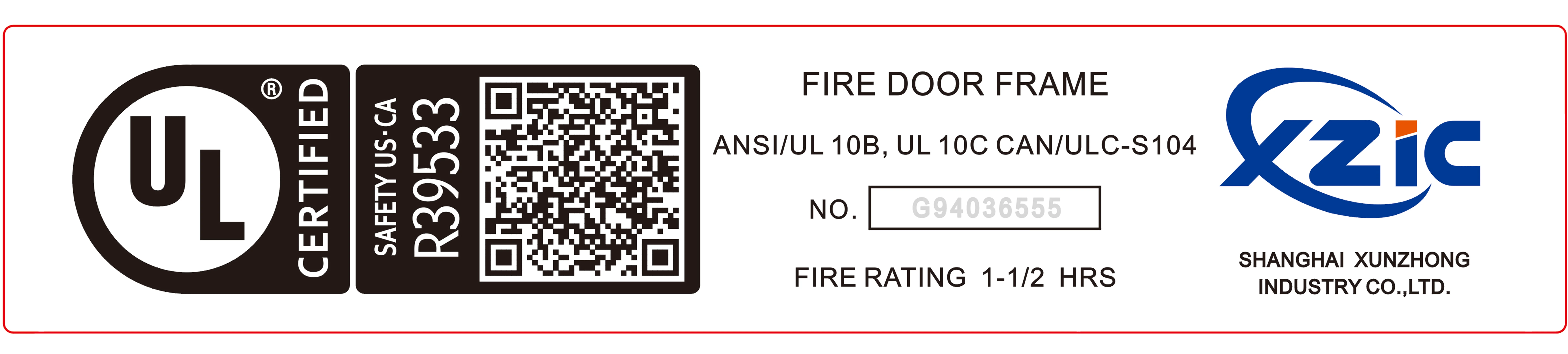 UL Commercial Fire Rated Door - Interior Wooden Shaker