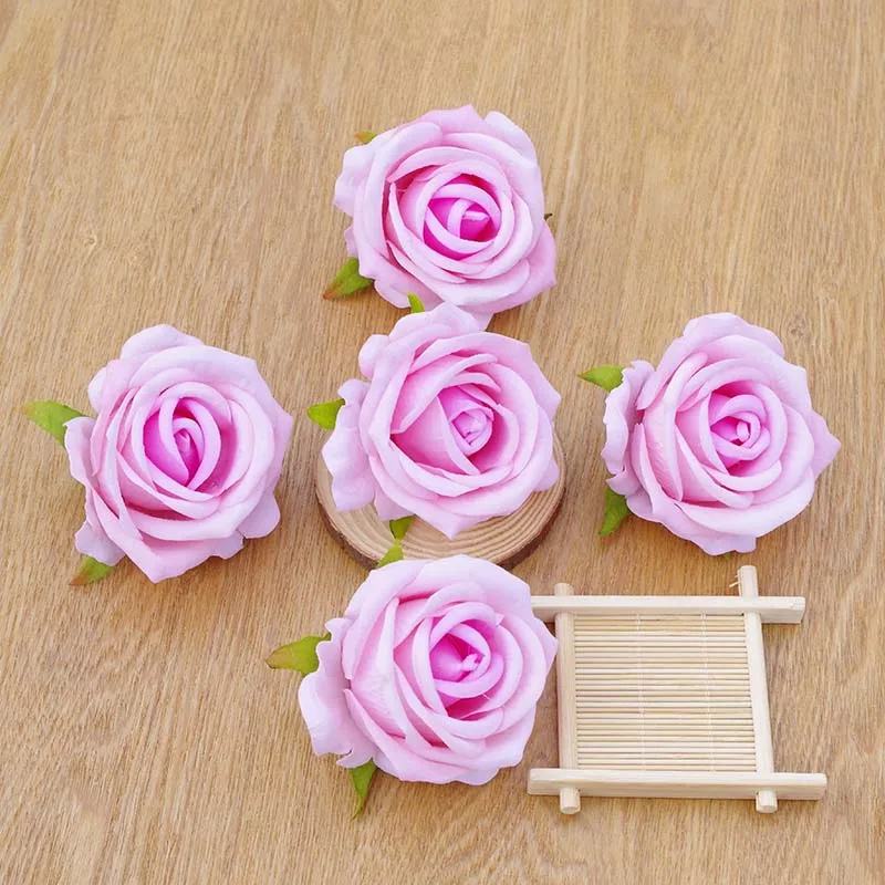 Royal Blue Roses Head Artificial Velvet Rose Heads Artificial Flowers ...