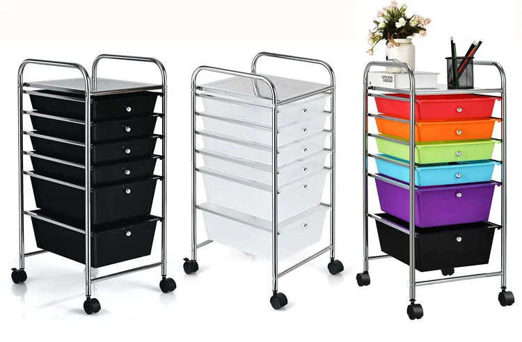 Home School Utility Craft Organizer Trolley Multipurpose Mobile Rolling ...