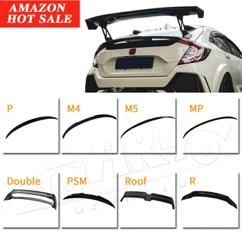 Custom Tuning Auto Trunk Spoiler Abs Plastic Carbon Fiber Back Boot Lip ...