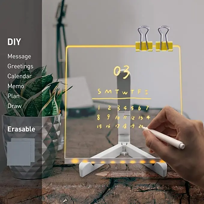 Personalized Decorative Light Led Writing Board Message Handwriting Led ...