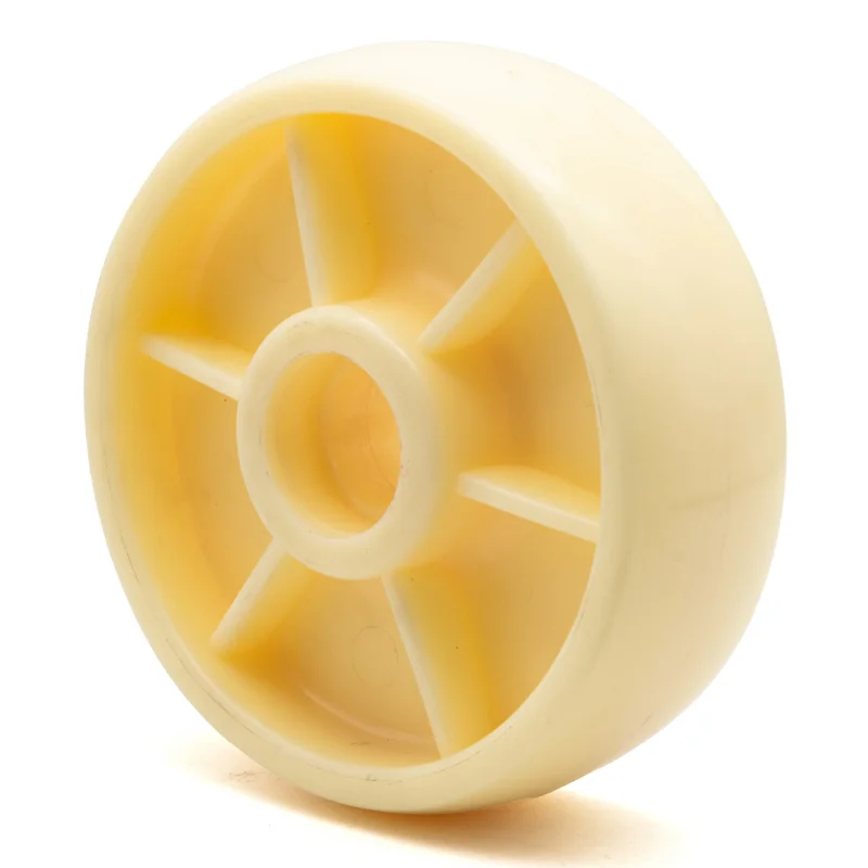 Durable Black Rubber Plastic Wheels - Various Sizes