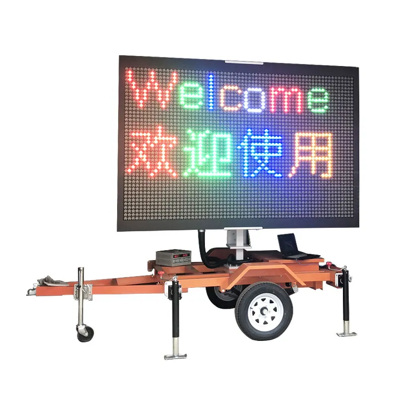 5 Color Traffic Signal S Screens Trailer Mounted Variable Message Sign Display Screen Vms - Buy ...