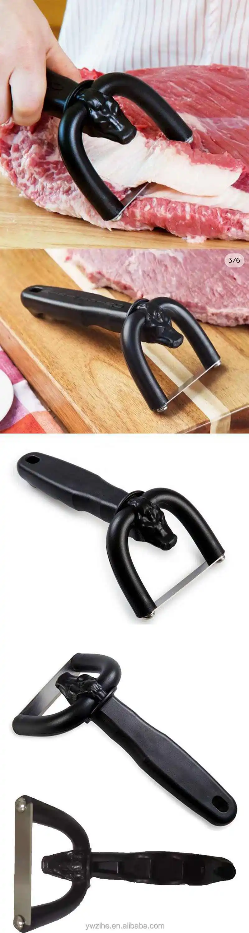 Meat Fat Trimmer Beef Pork Handheld Slicer Clean Beef Slicer Fat ...