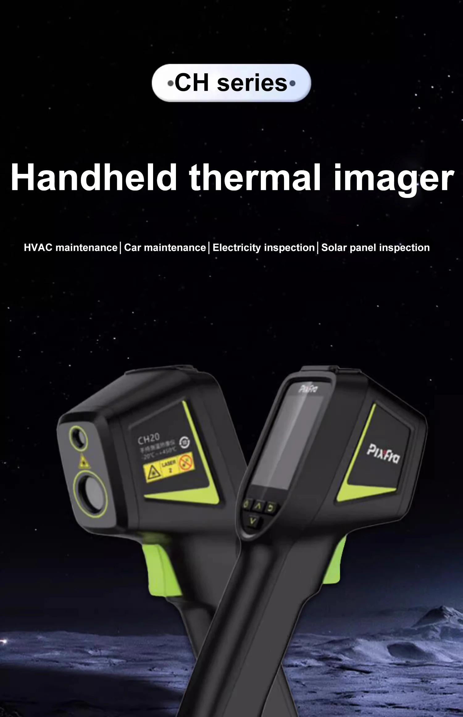 Lcd Display Screen Thermal Imager Handheld Infrared Thermal Imaging ...
