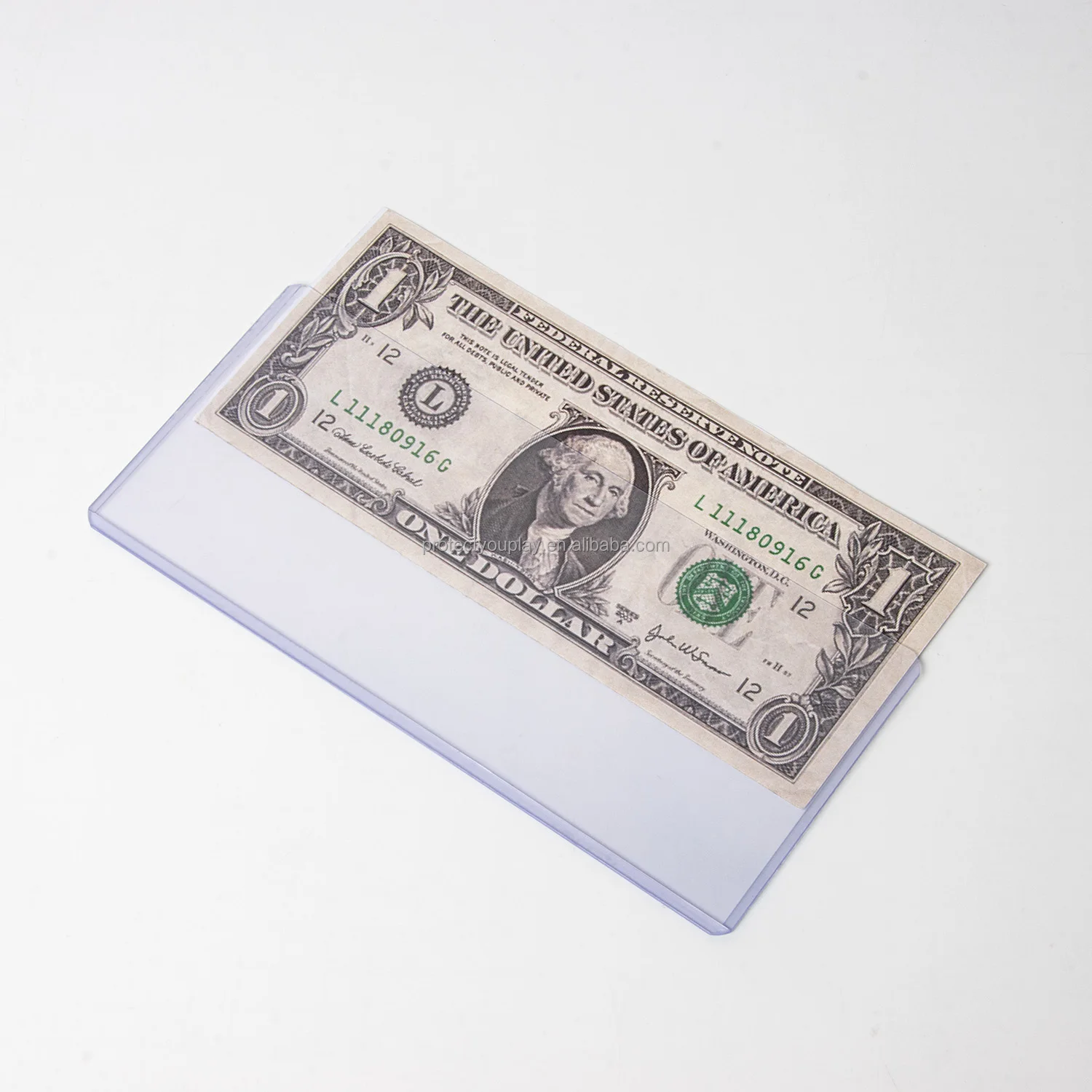 Wholesale Custom Large Bill Toploader Currency Regular Bill Top Loader ...