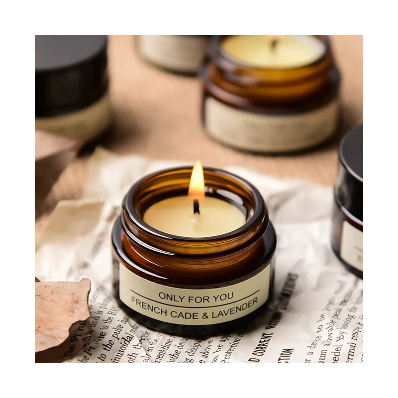 Wholesale Travel Size Coconut Wax Soywax Mini Scented Candle In Amber Jar - Buy Mini Scented ...