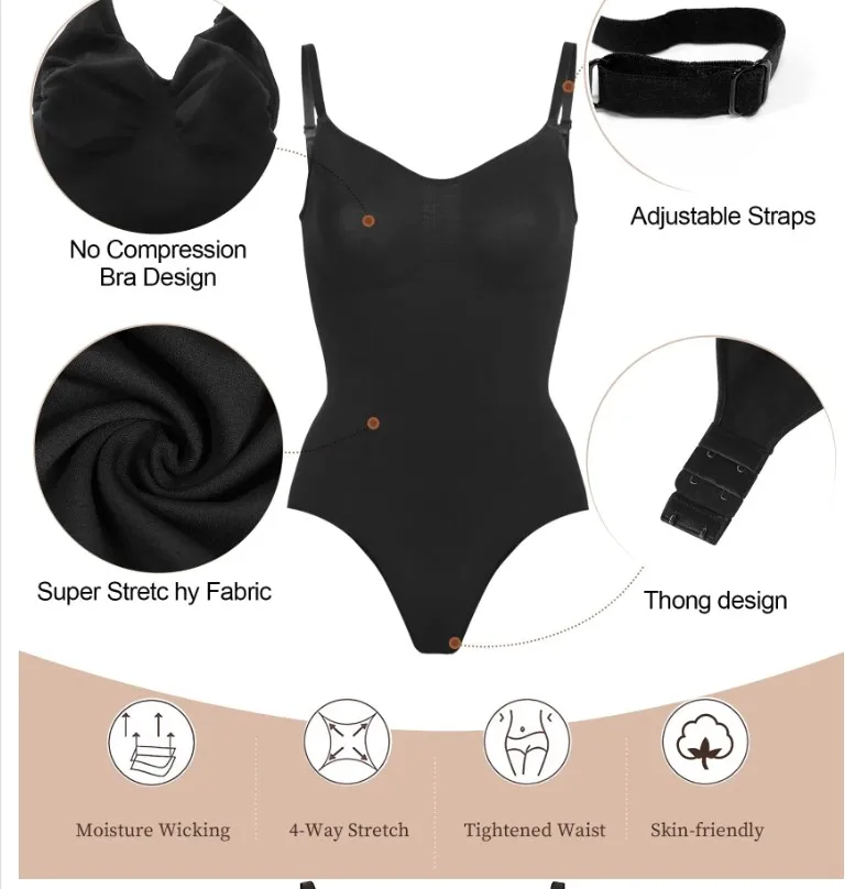 Factory Wholesale Shaper Free Sample S-3xl Bodysuit Tummy Control ...