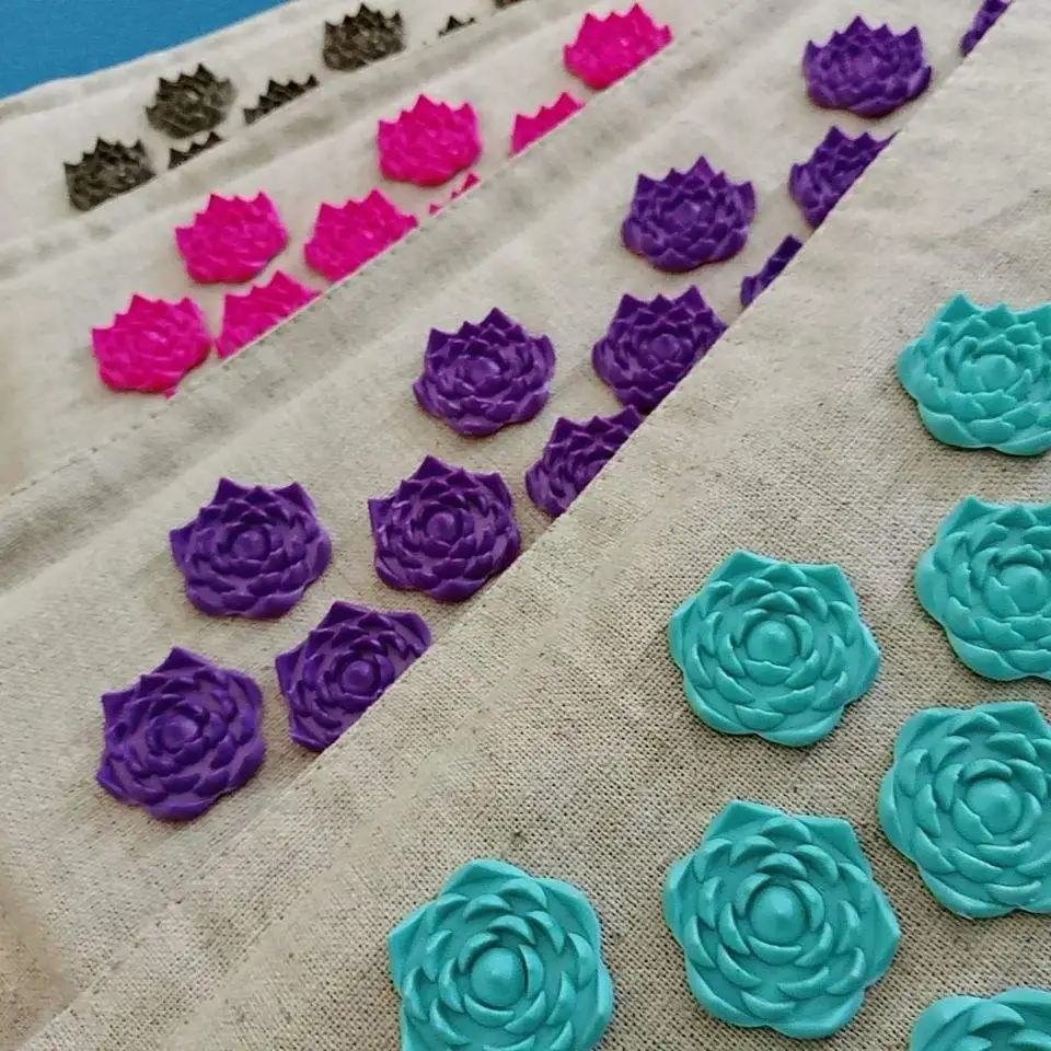 Natural Linen Acupressure Mat Foot Spikes Massage Akkupressur Mat And ...