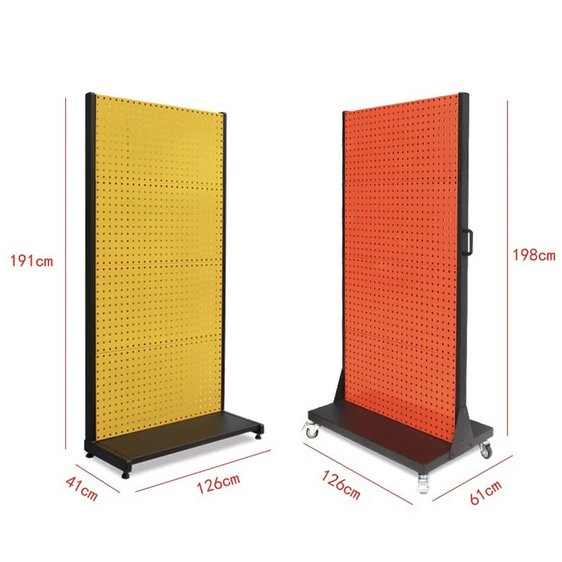 Customizable Light Duty Metal Display Rack Workshop Tool Rack Pegboard ...