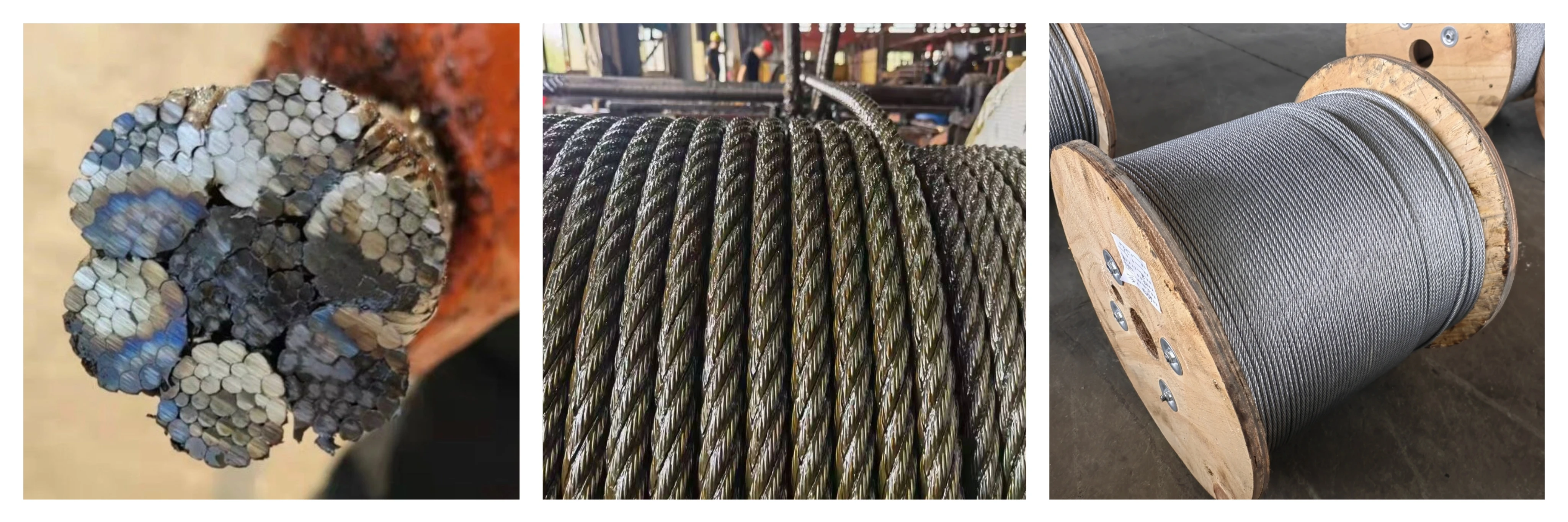6x36 6x19 Winch Crane Hoisting Wire Rope - High Carbon Steel