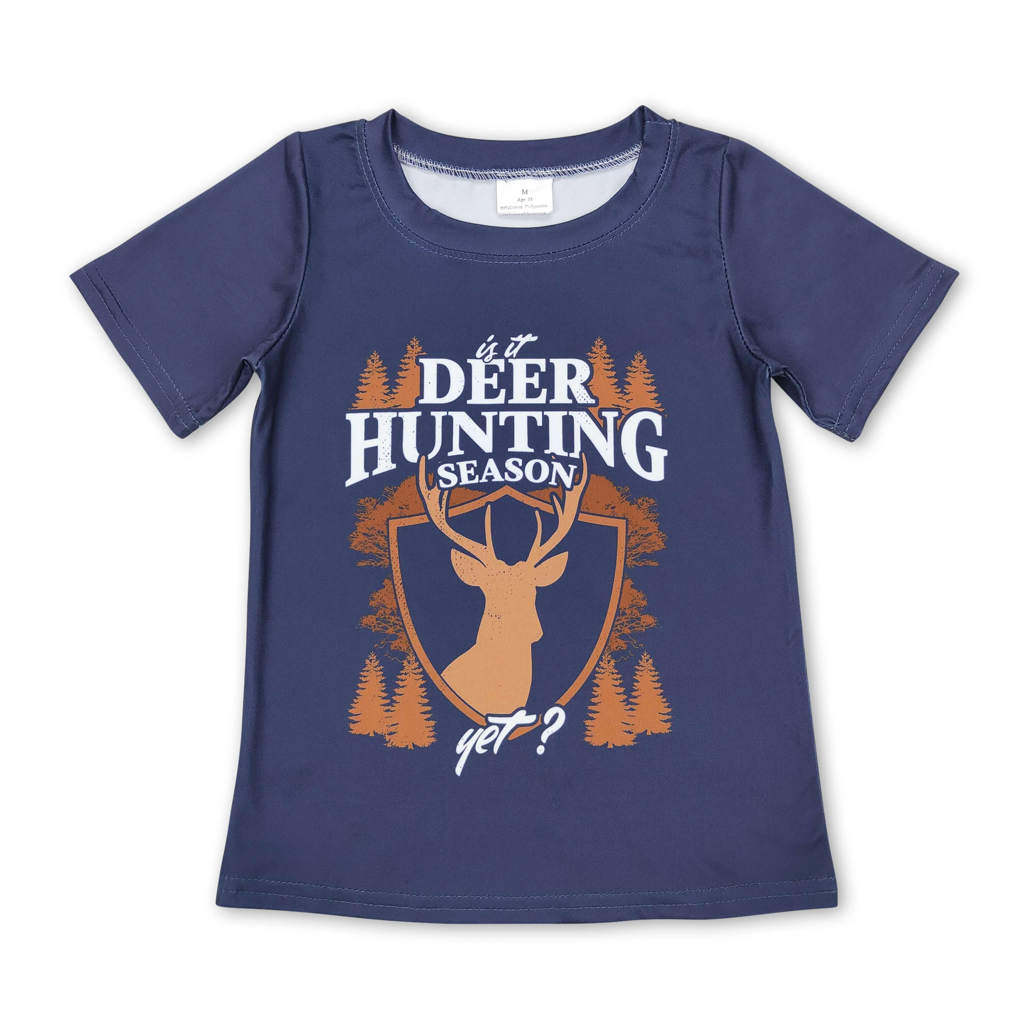 Bt0439 Is It Deer Hunting Season Yet Boys Shirt Kids Clothing Wholesale ...