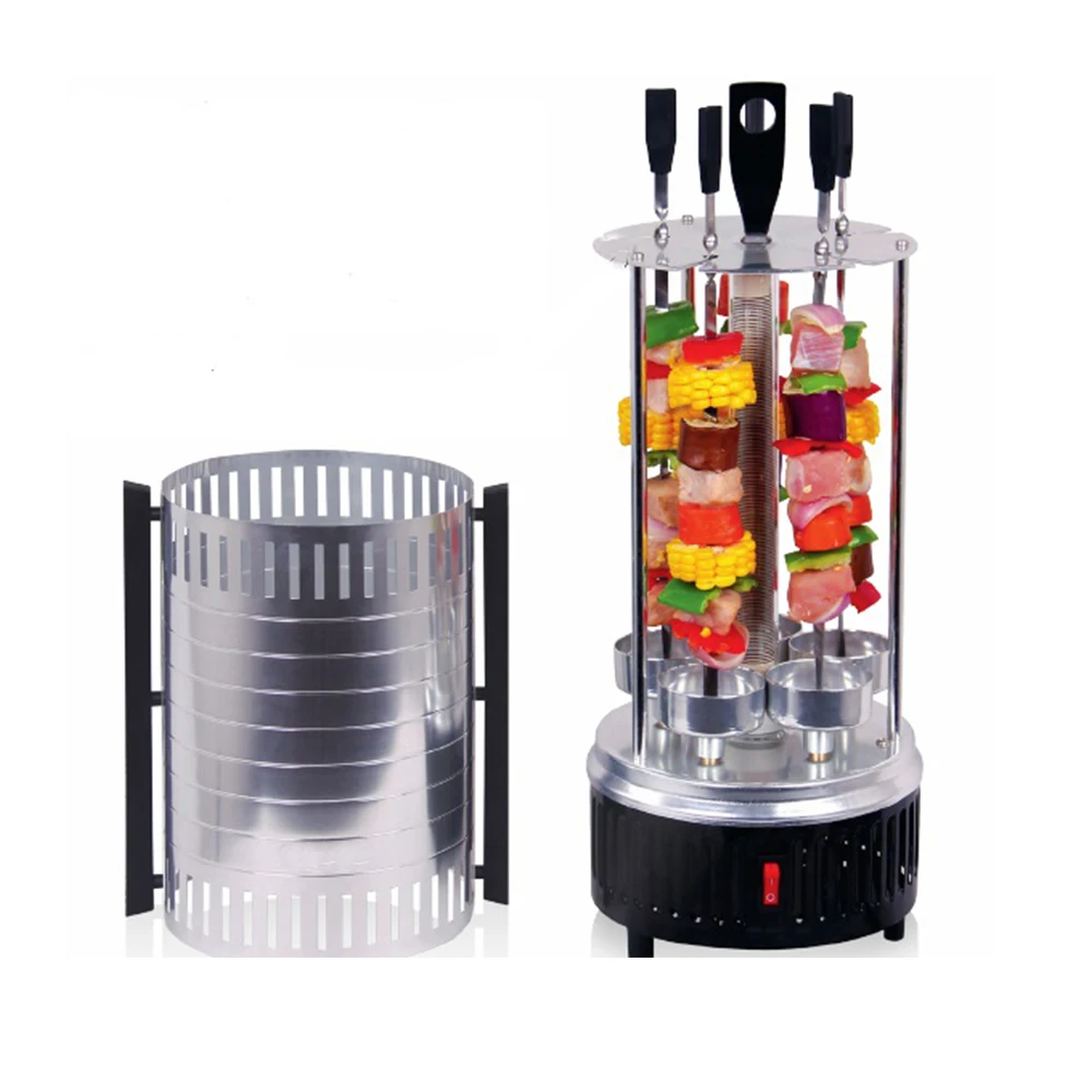 Electric Vertical Griddles Grills Machine Portable Barbecue Rotating ...