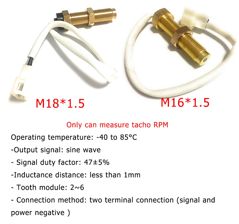 KUS Magnetoelectric Holzer Tacho Sensor for RPM