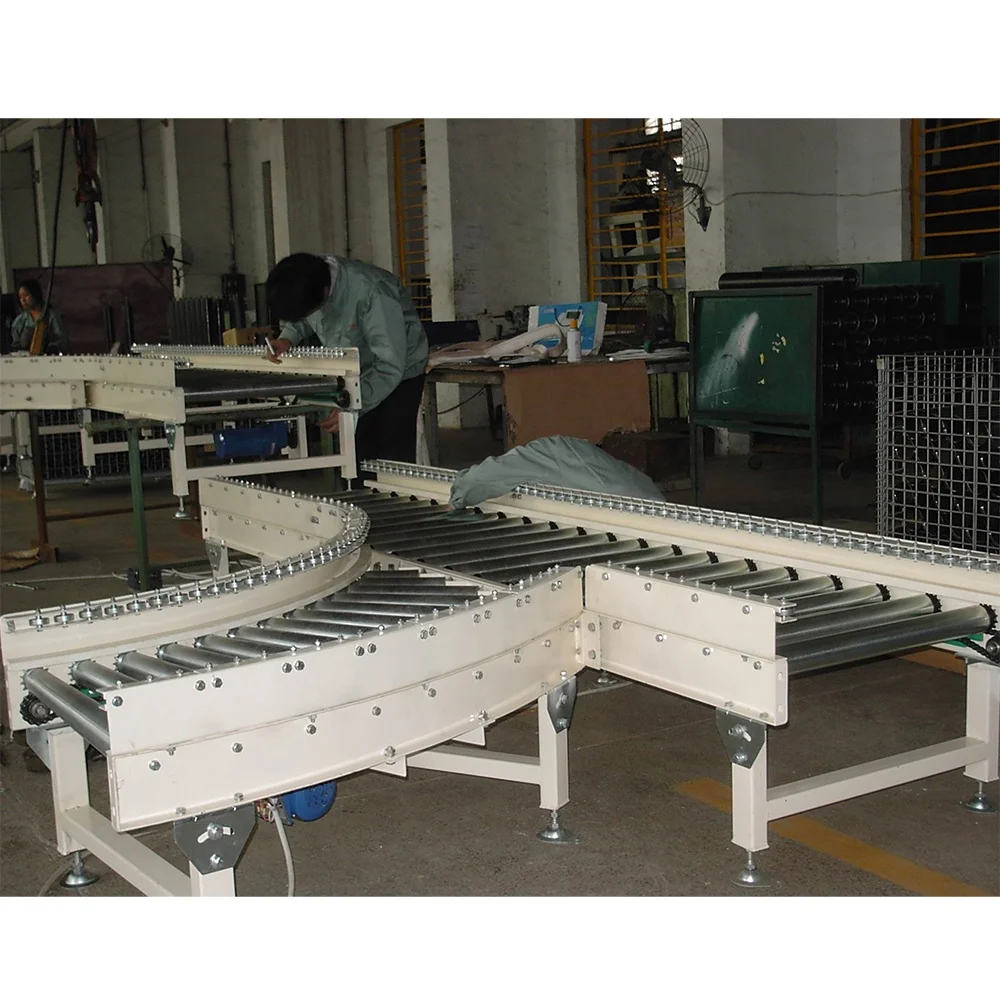 Curved Single in-Chain Driven Roller Conveyor System
