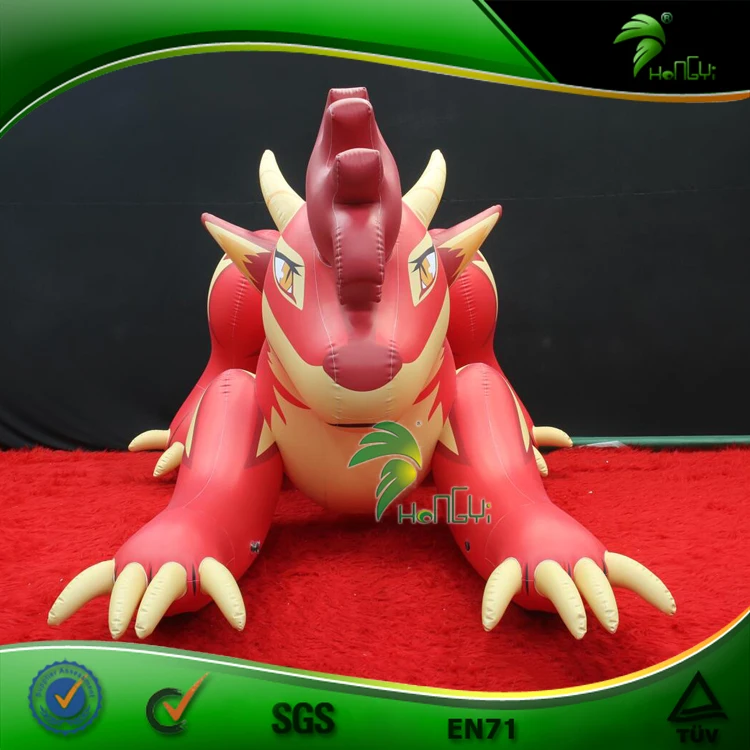 Hongyi Custom Inflatable Red Wolf Dog Big Inflatable Dragon Animal ...
